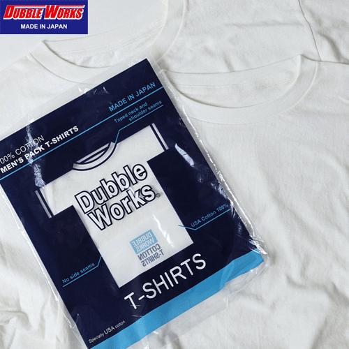 DUBBLEWORKS ダブルワークス DUBBLE WORKS 33005PK 5.4oz RECYCLED COTTON 2PACK TEE リサイクルコットン 半袖 Tシャツ ...