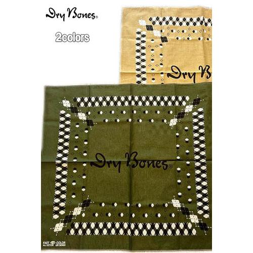 Dry Bones（ドライボーンズ） Dry Bone DB-014 Bandanna “ARGYLE” アーガイル バンダナ : MANUFACTURES本店 - 通販 - Yahoo!ショッピング