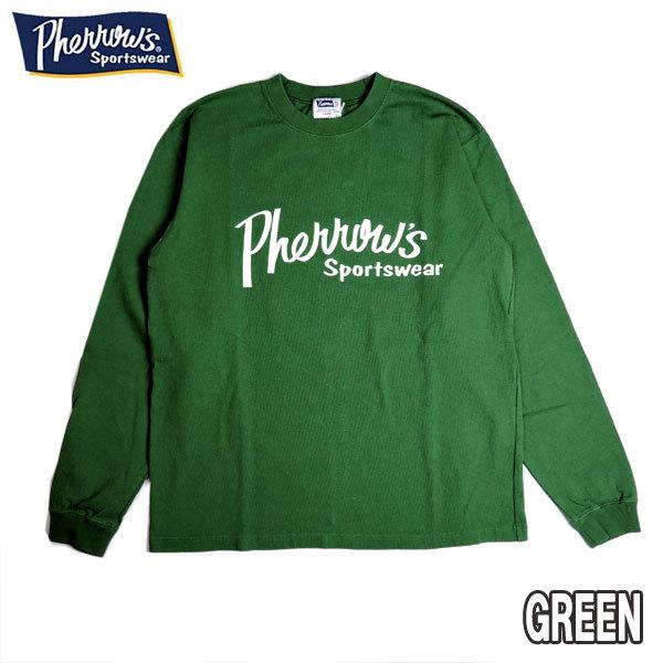 Pherrow's フェローズ PHERROWS PLT1 フェローズ ブランドロゴ ロンT 長袖 カットシー スウェット : MANUFACTURES本店 - 通販 - Yahoo!ショッピング