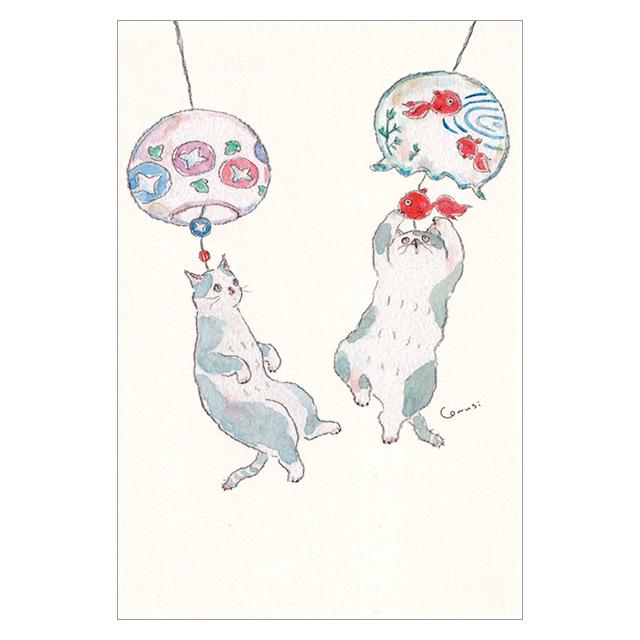 アクティブコーポレーション トコロコムギ 夏柄ポストカード 風鈴にゃんこ 1枚入 PG-271s 30個までメール便可能 ACTIVE M在庫-2-C2 : THE 文房具 令和万葉堂 ...