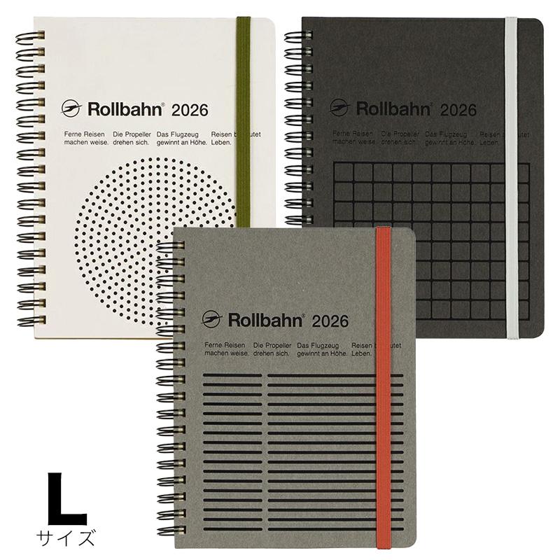 Rollbahn ポイント5倍 2026年版ロルバーンダイアリー モノラル Lサイズ 10月始まり 160061 DELFONICS 2冊までメール便可能 M在庫 : THE 文房具 令和万葉 ...