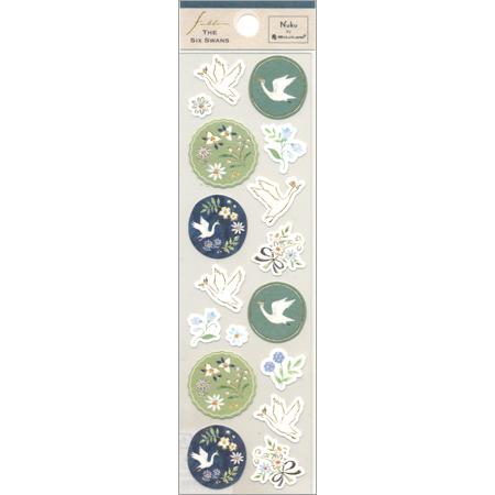 シール フェーブル 6羽の白鳥 4964102 NB ネコポス便可能[M在庫-2-B1] : nb-49641012 : THE 文房具 令和 ...