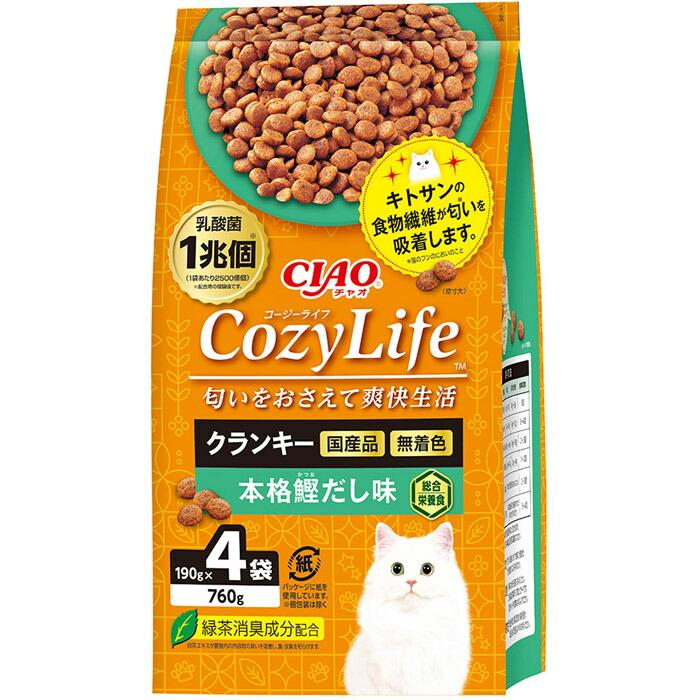 CIAO CozyLife クランキー 本格鰹だし味 760g(190g×4袋) : 4901133468056 : マペット - 通販 - Yahoo!ショッピング
