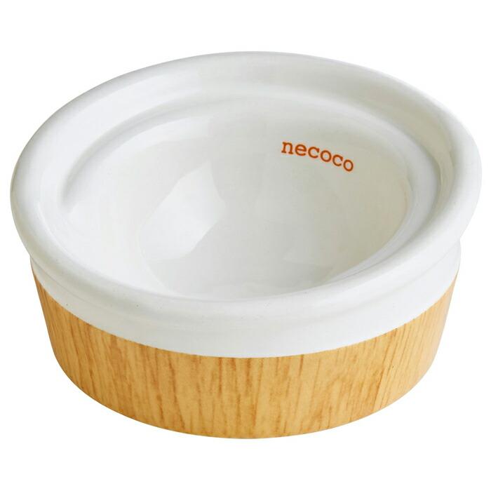 necoco 食べやすい 木目調 陶器食器 ドライフード向き : マペット - 通販 - Yahoo!ショッピング
