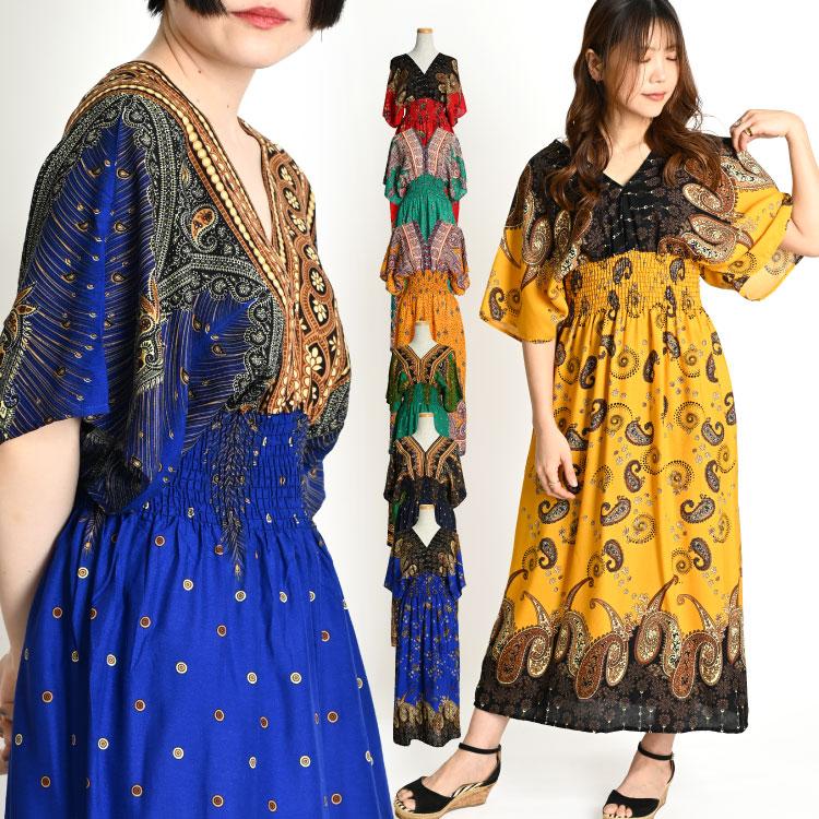 marai ワンピース 春 夏 レディース 半袖 ロング マキシ丈 marai ワンピース 春 夏 レディース 半袖 ロング マキシ丈