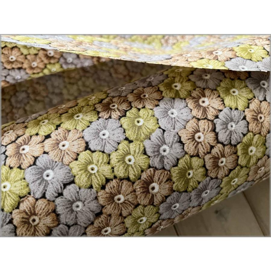 marble 50cm シーチング 生地 布 おしゃれ 花柄 かぎ編み 転写風 プリント コットン yellow 2C : マーブルマーケット ...