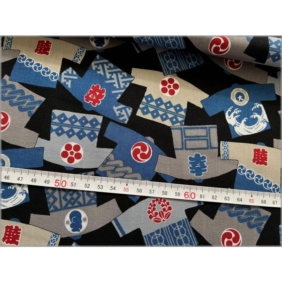 marble 50cm シーチング 生地 布 ハッピ 法被 和柄 プリント お祭り まつり 黒 black 16D : マーブルマーケット ヤフー店 - 通販 - Yahoo!ショッピング