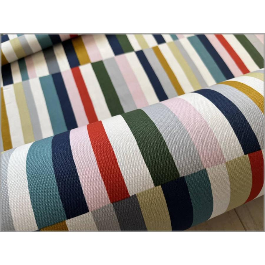 marble 50cm オックス 生地 布 おしゃれ ストライプ BORDER パッチ プリント コットン multi 2A : マーブル ...