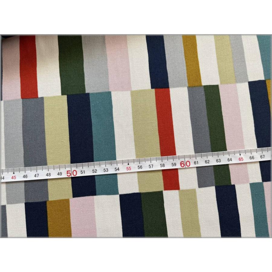 marble 50cm オックス 生地 布 おしゃれ ストライプ BORDER パッチ プリント コットン multi 2A : マーブル ...