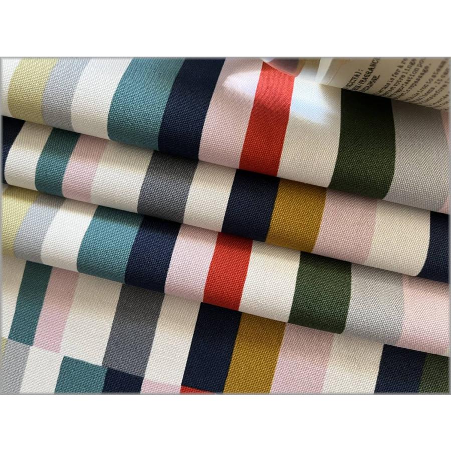 marble 50cm オックス 生地 布 おしゃれ ストライプ BORDER パッチ プリント コットン multi 2A : マーブル ...