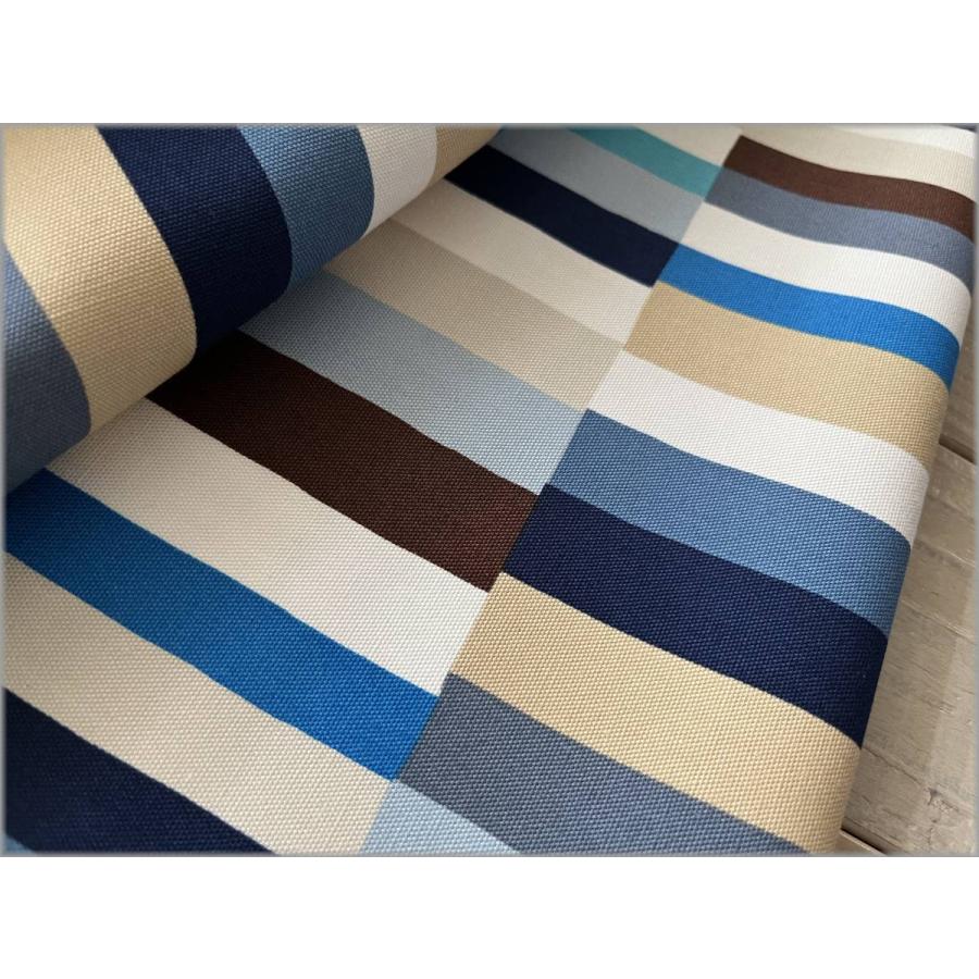 marble 50cm オックス 生地 布 おしゃれ ストライプ BORDER パッチ プリント コットン blue 2C : マーブル ...
