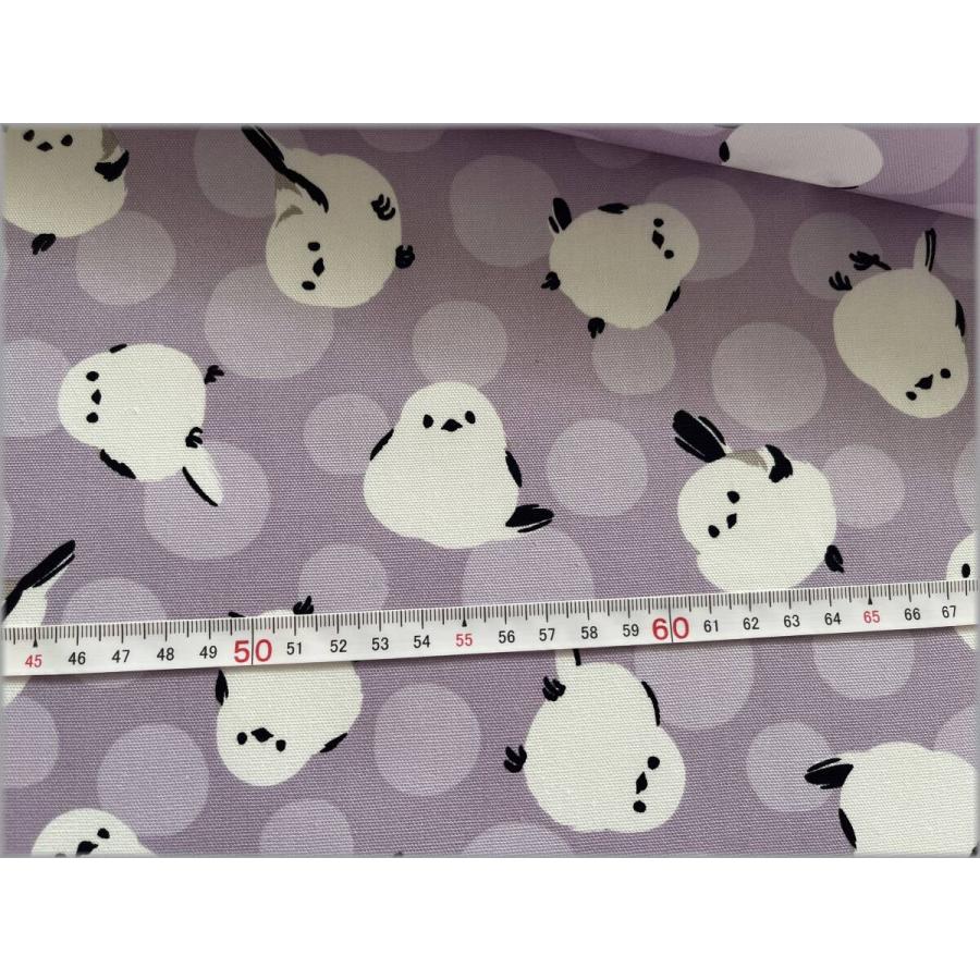 marble 50cm オックス 生地 シマエナガ 水玉 ドット 小鳥 lavender 63D : マーブルマーケット ヤフー店 - 通販 - Yahoo!ショッピング