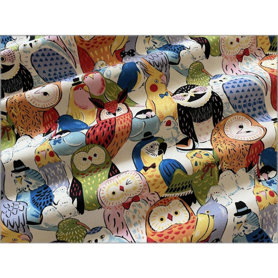 marble 50cm オックス 生地 布 鳥 パワフルアニマル バード 生成りmulti 2A : マーブルマーケット ヤフー店 - 通販 ...