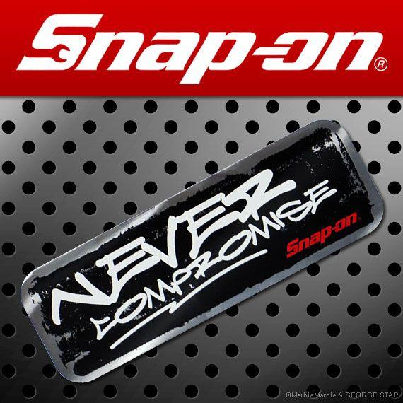 H4 Snap-on スナップオン アメリカンステッカー NEVER COMPROMISE 鏡面 019 アメリカン雑貨 : stk-00001-019 : アメリカン雑貨のマーブルマーブル ...