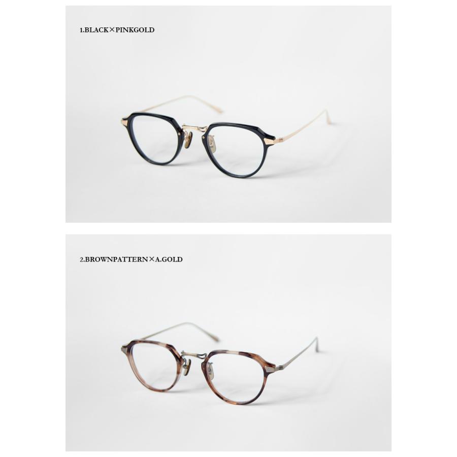 内藤熊八作 ボストンフレーム コンビネーション クラウンパント N-024