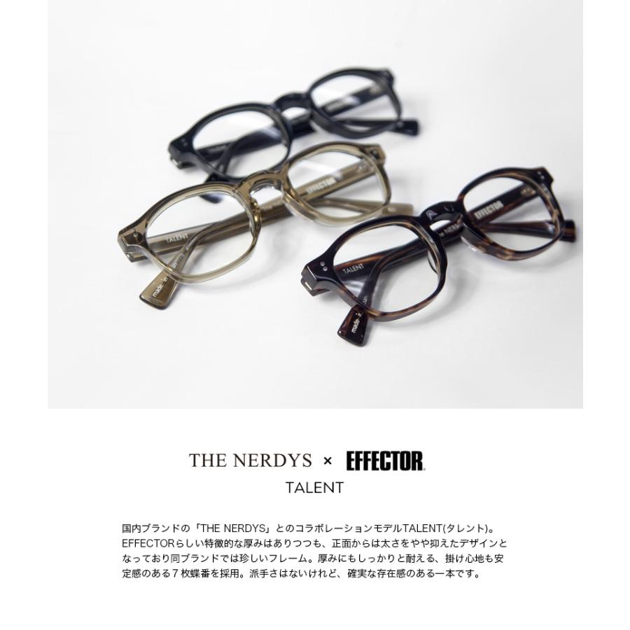 EFFECTOR（エフェクター） タレント TALENT スクエアフレーム ザ ナーディーズ THE NERDYS メガネ 伊達 度付き : MARC ARROWS(マークアローズ) - 通販 ...