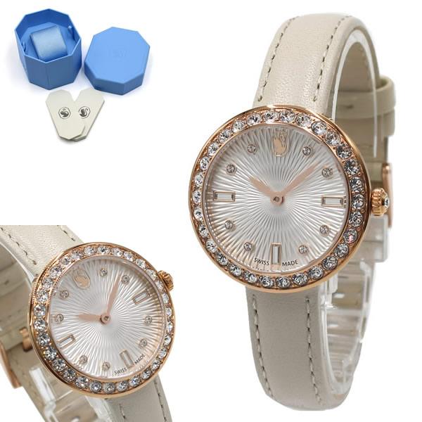 SWAROVSKI スワロフスキー 5672968 Certa セルタ 腕時計 ウォッチ シルバー ベージュ レディース ...