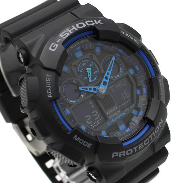 G-SHOCK カシオ 腕時計 CASIO Gショック GA-100-1A2DR ANALOG-DIGITAL ブラック ウォッチ メンズ ...