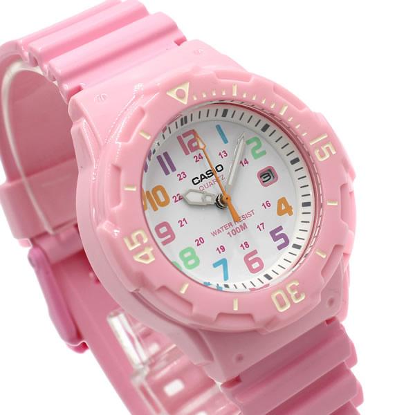 スタンダード（CASIO） カシオ 腕時計 CASIO STANDARD スタンダード チープカシオ LRW-200H-4B2VDF BOXなし ホワイト ピンク ウォッチ レディース キッズ ...