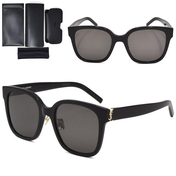 SAINT LAURENT サンローラン サングラス SL M105/F-006 アジアンフィット 偏光レンズ メンズ レディース ユニセックス SLM105F-006 ブラック グレー ...