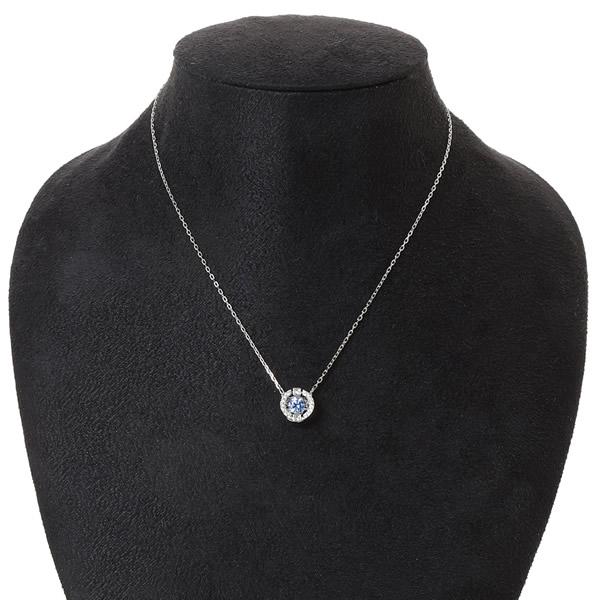 SWAROVSKI スワロフスキー ネックレス ピアス セット 5480485 ダンシング パヴェ ペンダント ブルー シルバー ...