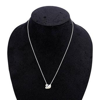 SWAROVSKI スワロフスキー ネックレス 5215038 クリスタルパヴェ スワンモチーフ ペンダント Iconic Swan シルバー ...