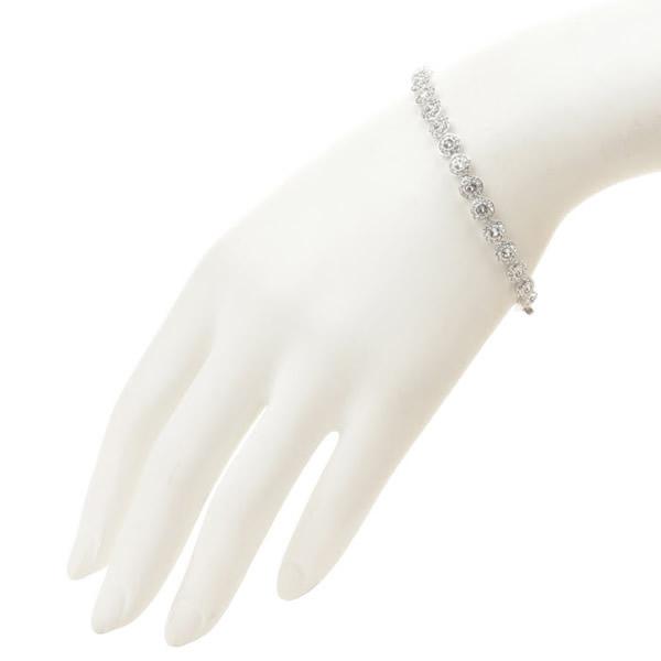 SWAROVSKI スワロフスキー ブレスレット 5071173 アンジェリック ラウンドカット クリスタル パヴェ レディース アクセサリー ...