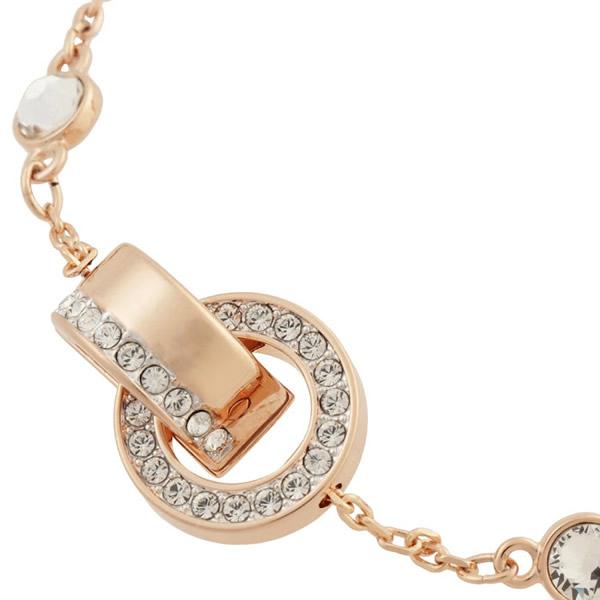 SWAROVSKI スワロフスキー ブレスレット 5636498 ホロウ クリスタルパヴェ インターロッキング レディース アクセサリー ...