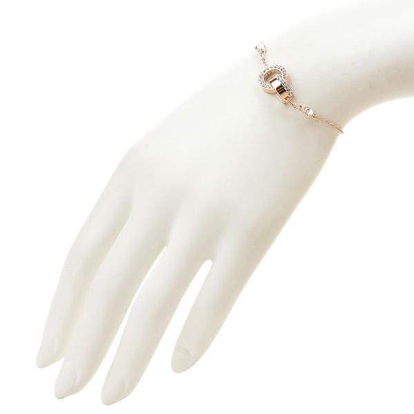 SWAROVSKI スワロフスキー ブレスレット 5636498 ホロウ クリスタルパヴェ インターロッキング レディース アクセサリー ...