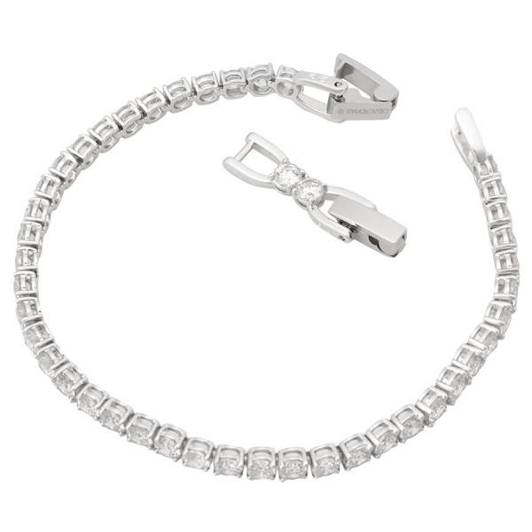 SWAROVSKI スワロフスキー ブレスレット 5409771 テニス デラックス ラウンドカット クリスタル パヴェ シルバー レディース ...