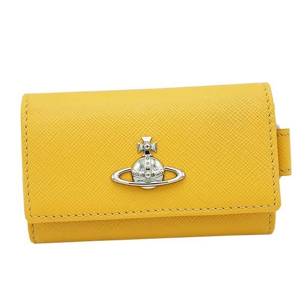Vivienne Westwood ヴィヴィアンウエストウッド キーケース 5連 キーリング 51120007 PIMLICO KEY WALLET イエロー YELLOW E402 ...