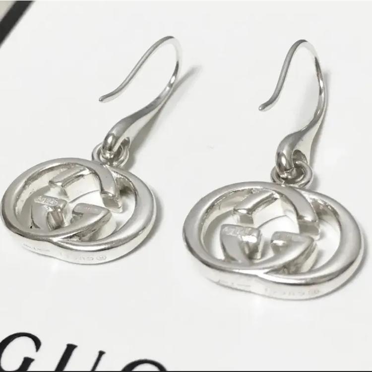 グッチ ピアス フープ スイング ダブル GG シルバー SV 925 銀 ☆ :2283:Mari Cruise - 通販 - Yahoo!ショッピング