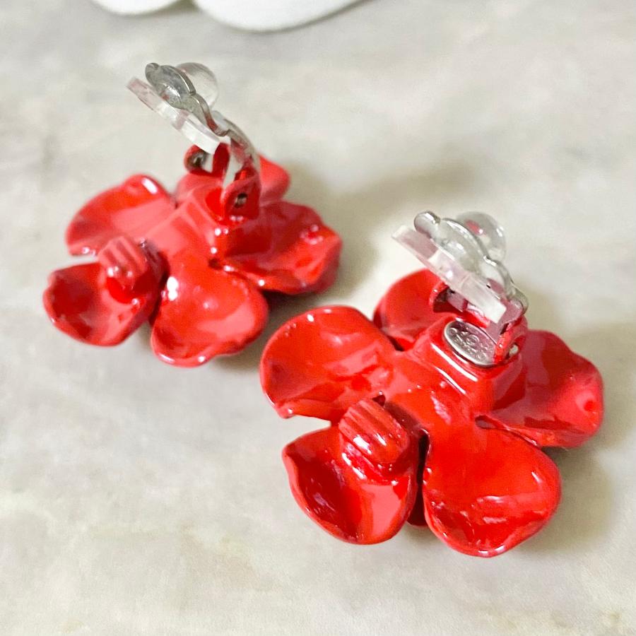 シャネル イヤリング ココマーク カメリア 赤花 レッド フラワー ロゴ 銀 ☆ : 6134 : Mari Cruise - 通販 - Yahoo!ショッピング