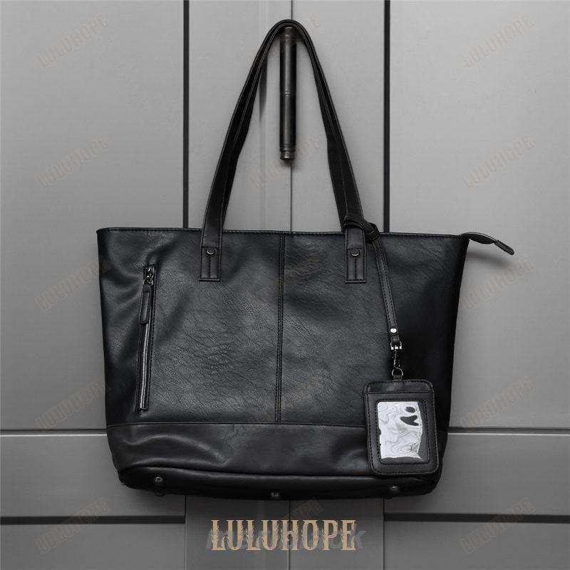 トートバッグ バッグ メンズ レディース 男女兼用 ビジネス 合皮 レザー 大容量 パスケース付き A4 通勤 通学 おしゃれ : ks-b23-bagl589 : mariblack ...