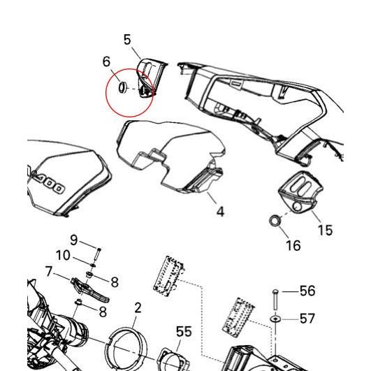 Sea-Doo 【ネコポス発送可】sea-doo KNOB-SWITCH RED 277001802 スイッチボタンカバー ...
