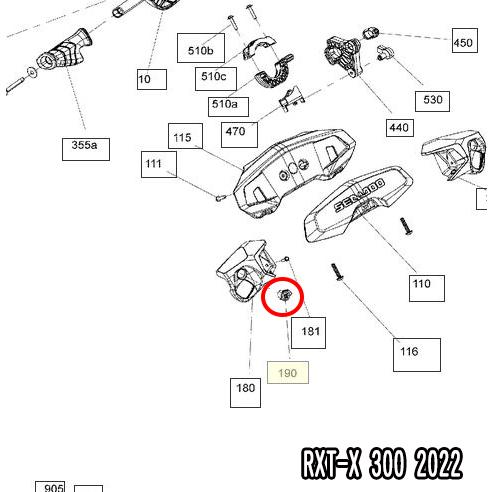 SEA-DOO/シードゥ Stop/Start Button ストップ/スタートボタン（スイッチボタン） 純正品＃277002052 【ネコ ...