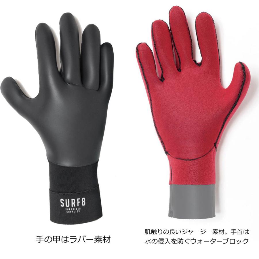サーフ グローブ 2mm 手のひらジャージグローブ 83F2X7 SURF8 PARM JERSEY GLOVES パーム ジャージ グローブ サーフィン 秋 冬 :surf8 ...