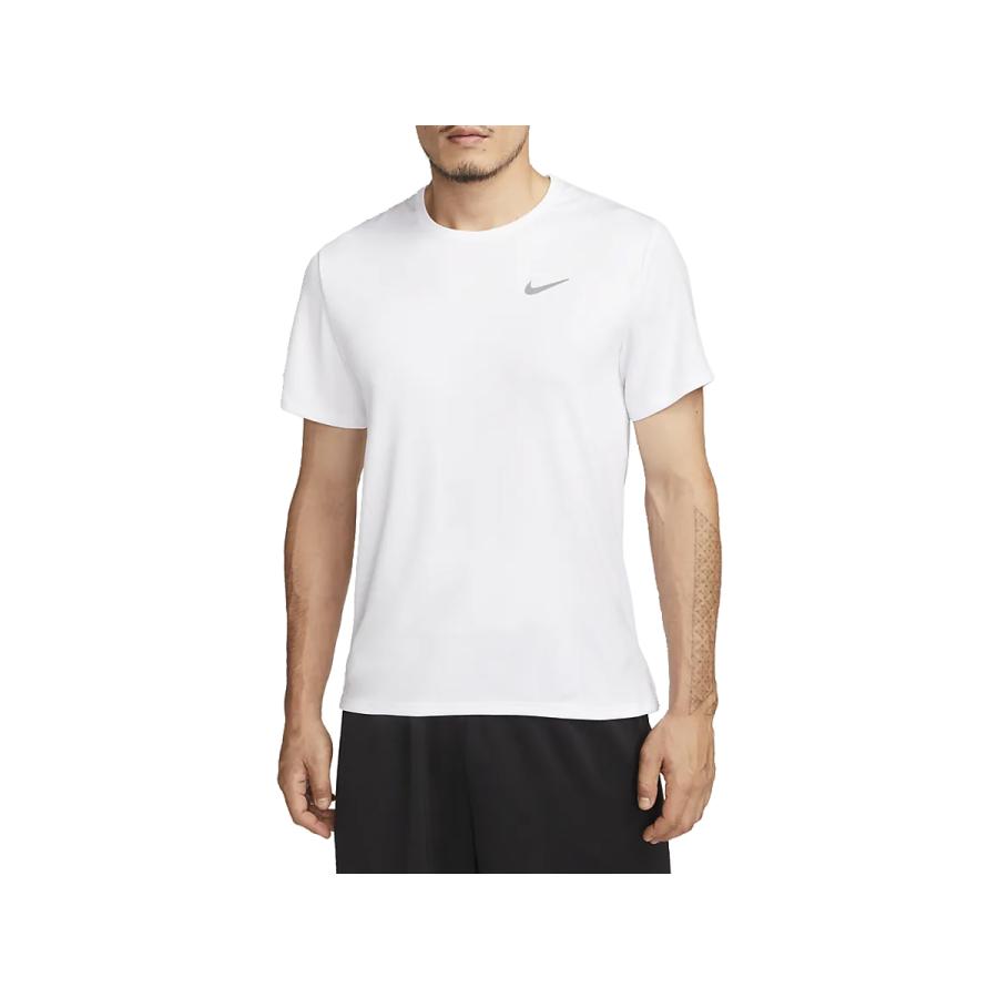 NIKE ナイキ Dri-FIT UV マイラー ショートスリーブ ランニングトップ メンズ 春 夏 ホワイト 白 スポーツ トレーニング ...