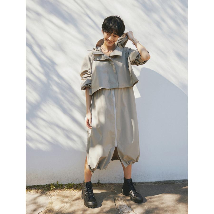 emmi エミ atelier 3WAYレイヤード撥水ナイロンコート emmi エミ atelier 3WAYレイヤード撥水ナイロンコート