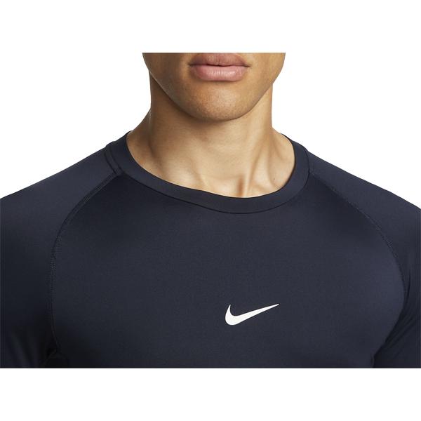 NIKE ナイキ プロ Dri-FIT タイト ロングスリーブ フィットネストップ メンズ ネイビー 紺 スポーツ トレーニング インナー ...