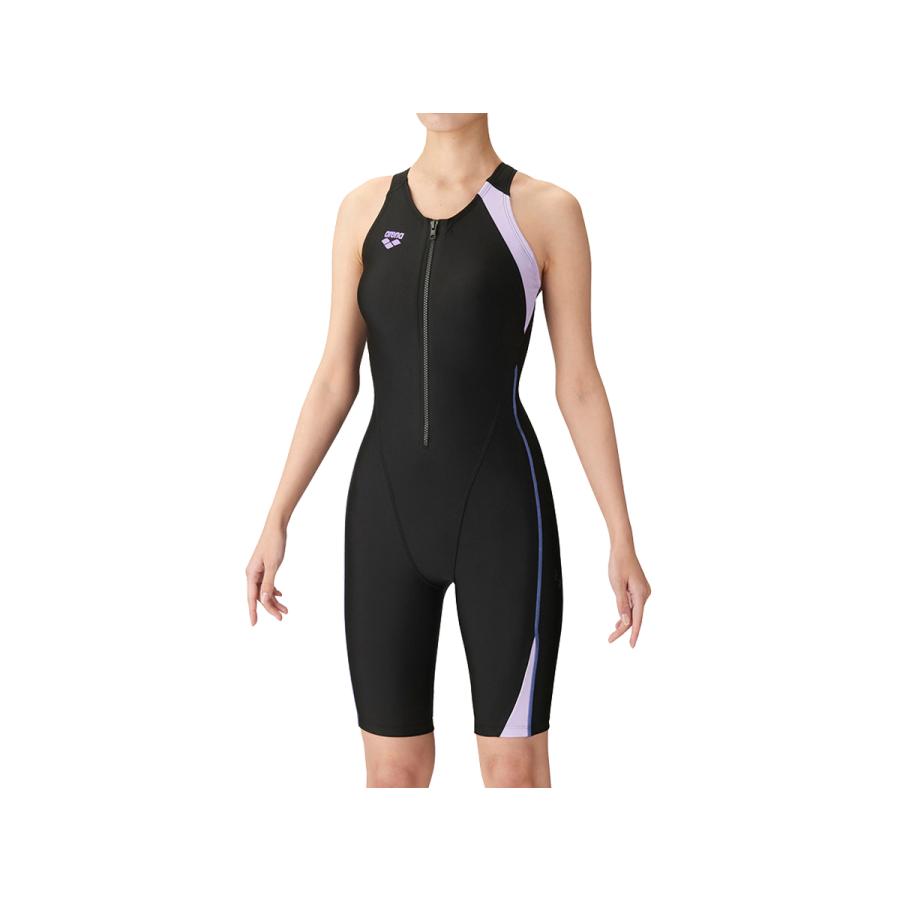 LARKINS アリーナ arena アクアエクサ ワンピーススパッツ(Yバック ハーフレッグ 差し込みパッド) レディース ブラック 黒 ...