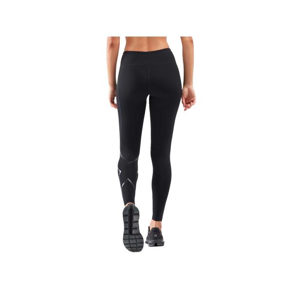 2XU ツータイムズユー イグニション ミッドライズコンプレッションタイツ レディース オールシーズン 着圧 ブラック 黒 ロング タイツ ...