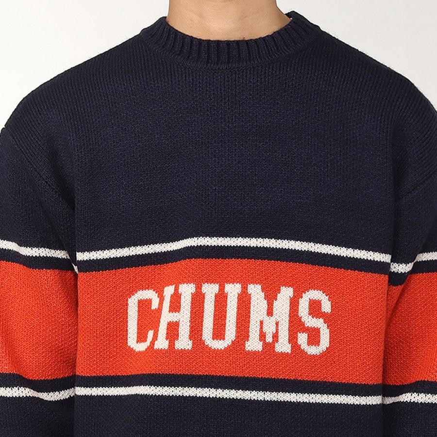 CHUMS（チャムス） CHUMS COLLEGE KNIT CREW TOP カレッジニットクルー