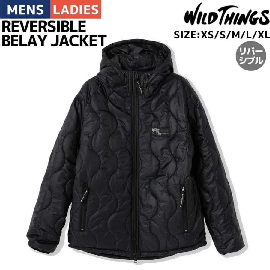 WILD THINGS（ワイルドシングス） WILD THINGS REVERSIBLE BELAY JACKET リバーシブルビレイジャケット メンズ レディース ブラック カジュアル ...