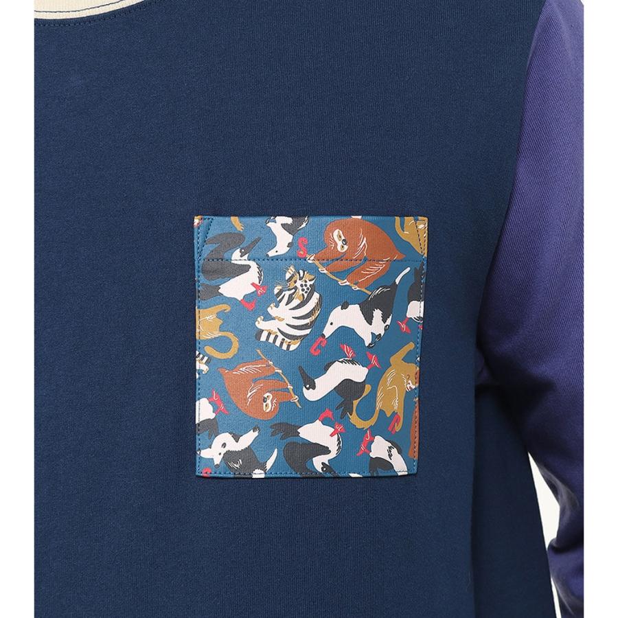 CHUMS（チャムス） CHUMS ANIMALS POCKET L/S T SHIRT アニマルズ ポケット ロングスリーブ Tシャツ ...