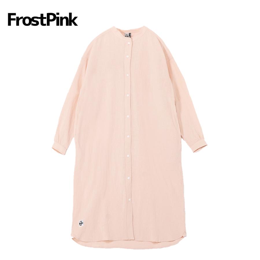 CHUMS チャムス ハリケーンロングワンピース シャツワンピース ワンピース レディース カジュアル アウトドア キャンプ 長袖 羽織 スタンドカラー CH18-1344 : スポーツマリオ ...