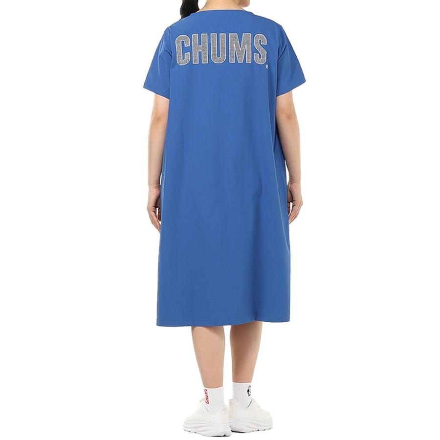 CHUMS チャムス エアトレイルストレッチチャムスワンピース レディース カジュアル アウトドア キャンプ ワンピース 半袖 ロングワンピース CH18-1353 : スポーツマリオ ...