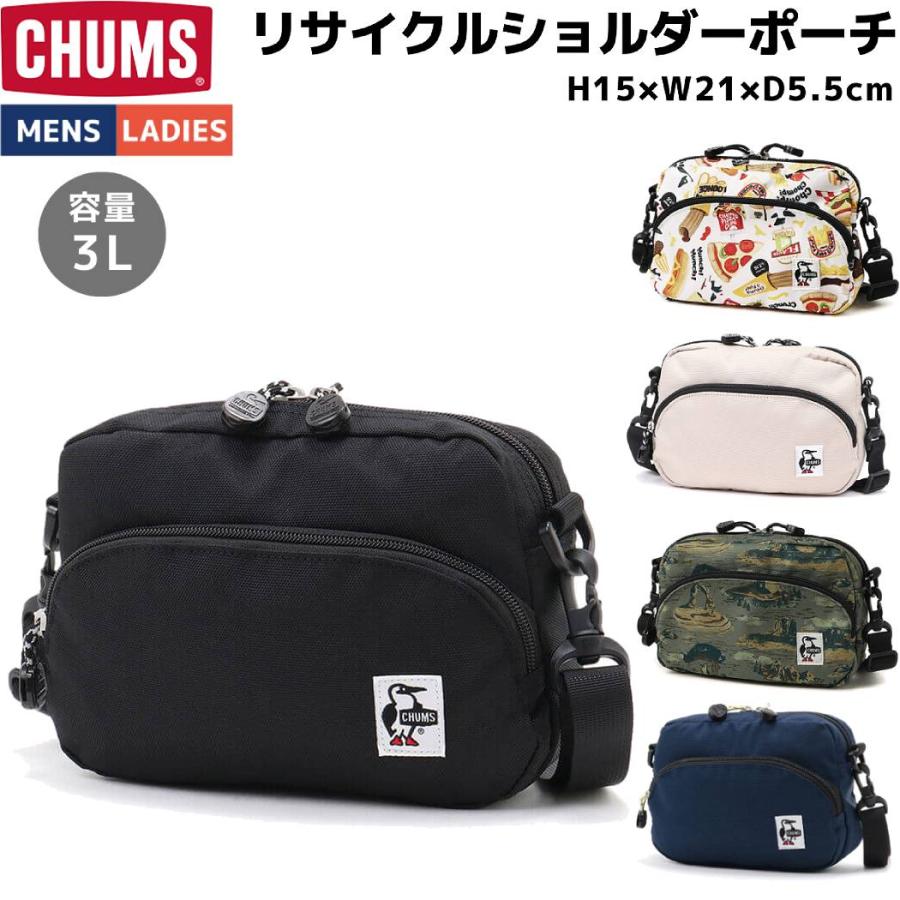 CHUMS（チャムス） CHUMS Recycle Shoulder Pouch リサイクルショルダーポーチ 3L メンズ レディース カジュアル バッグ ショルダーバッグ ミニショルダー ...