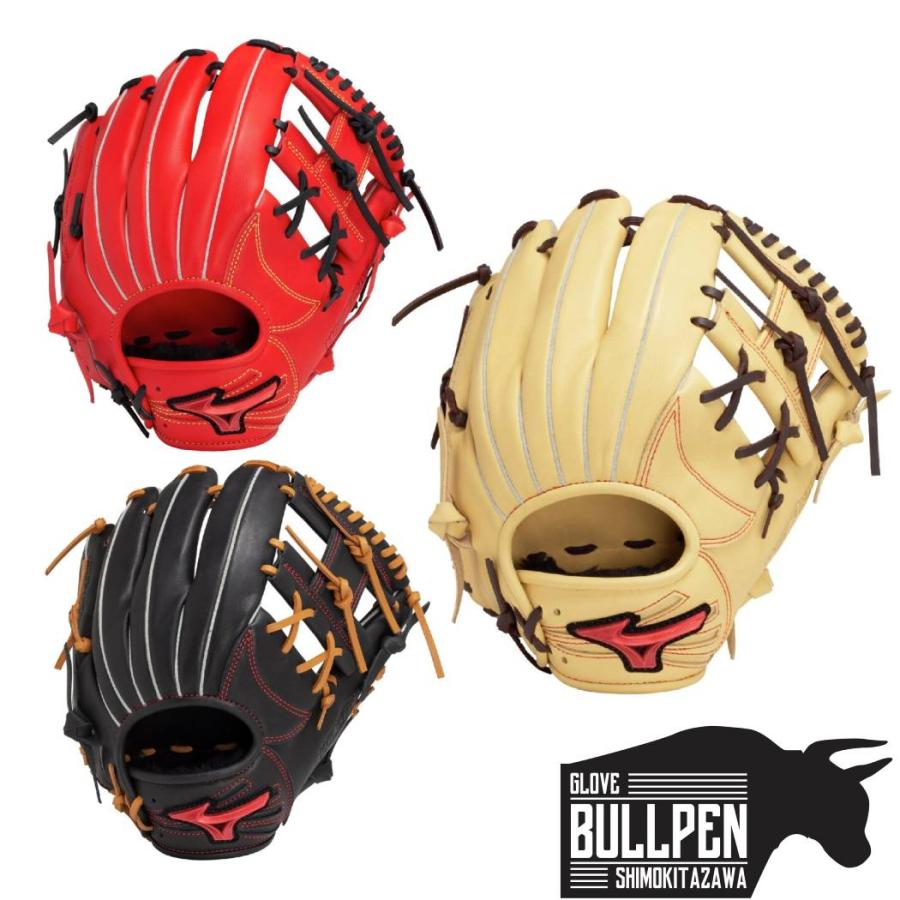 GREGORY ミズノ MIZUNO WILL DRIVE RED ウィルドライブレッド IBE 軟式用グラブ 内野手用 サイズ9 ブラック ブロンド オレンジ 内野手向け ...