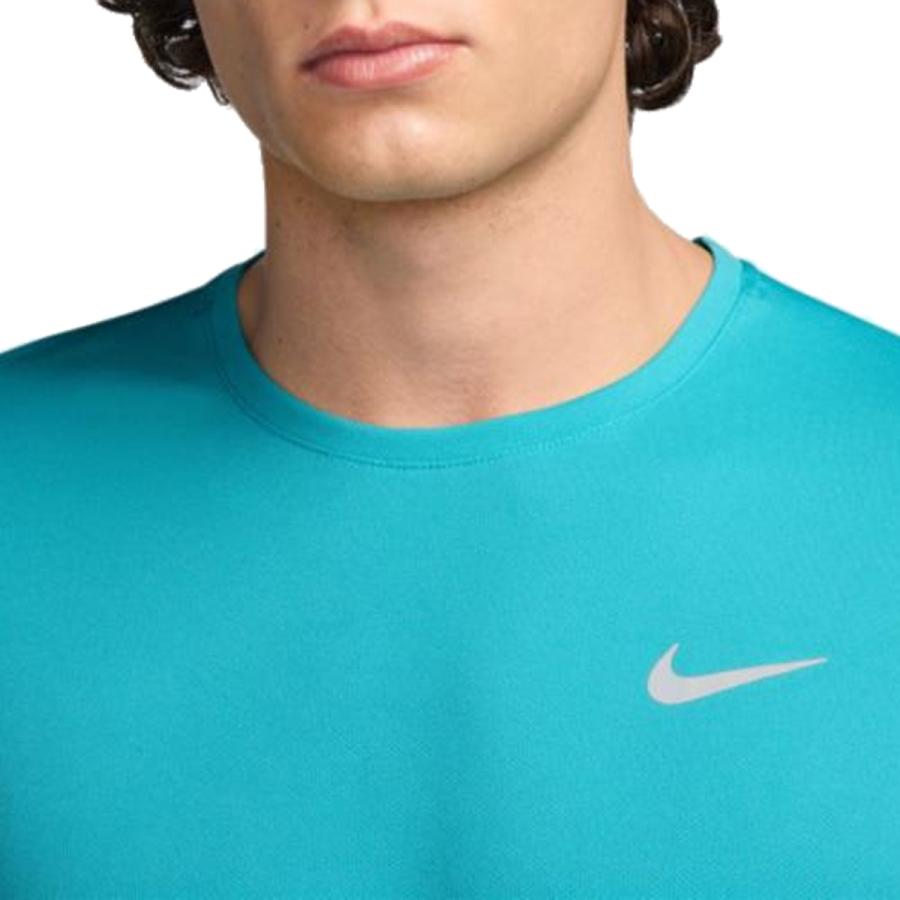 NIKE（ナイキ） NIKE Dri-FIT UV マイラー ショートスリーブ ランニングトップ メンズ 春 夏 ブルー 青 スポーツ ...